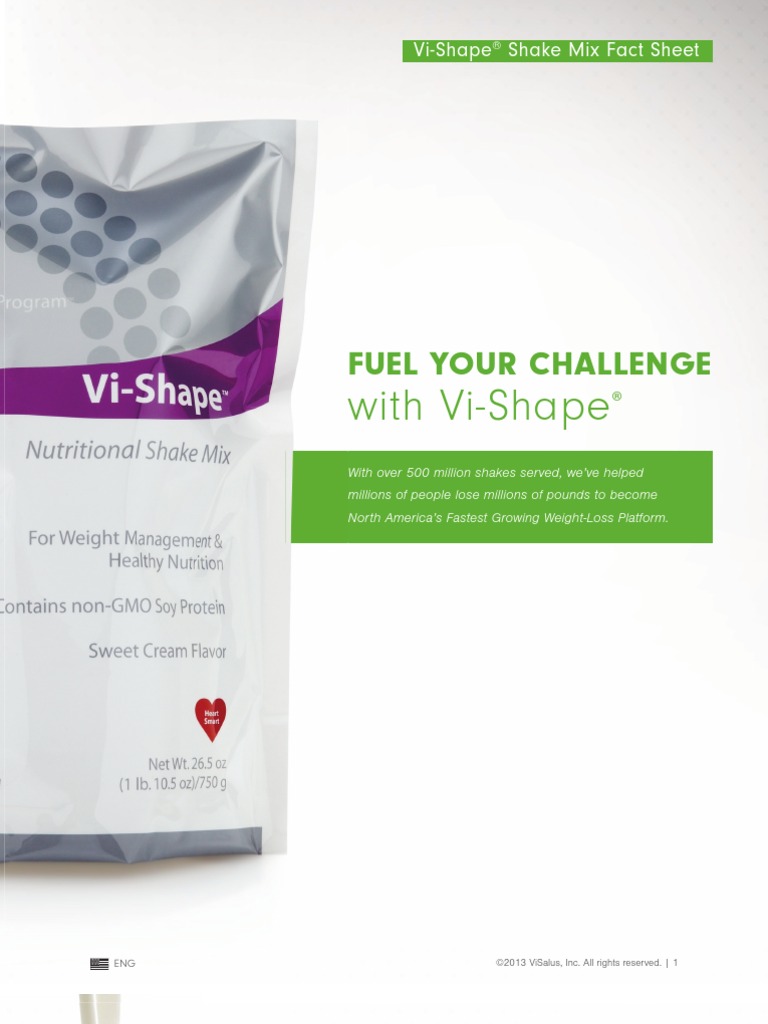 Visalus Vishape Shake Facts | PDF