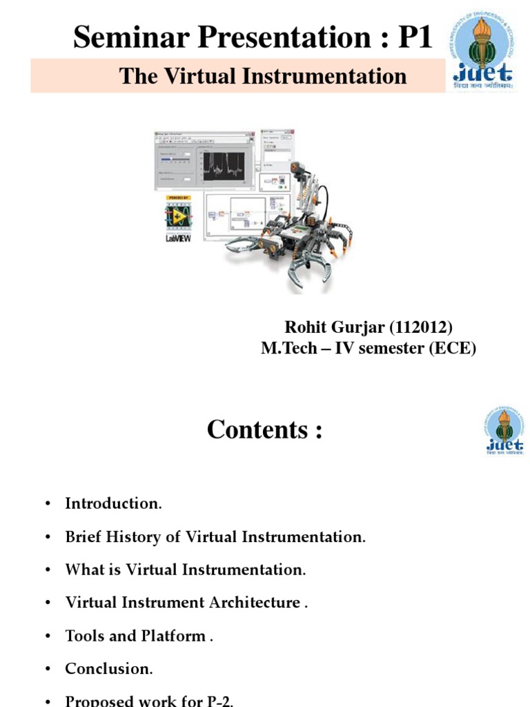 Virtual Instrumentation Overview by Rohit Gurjar | PDF ...