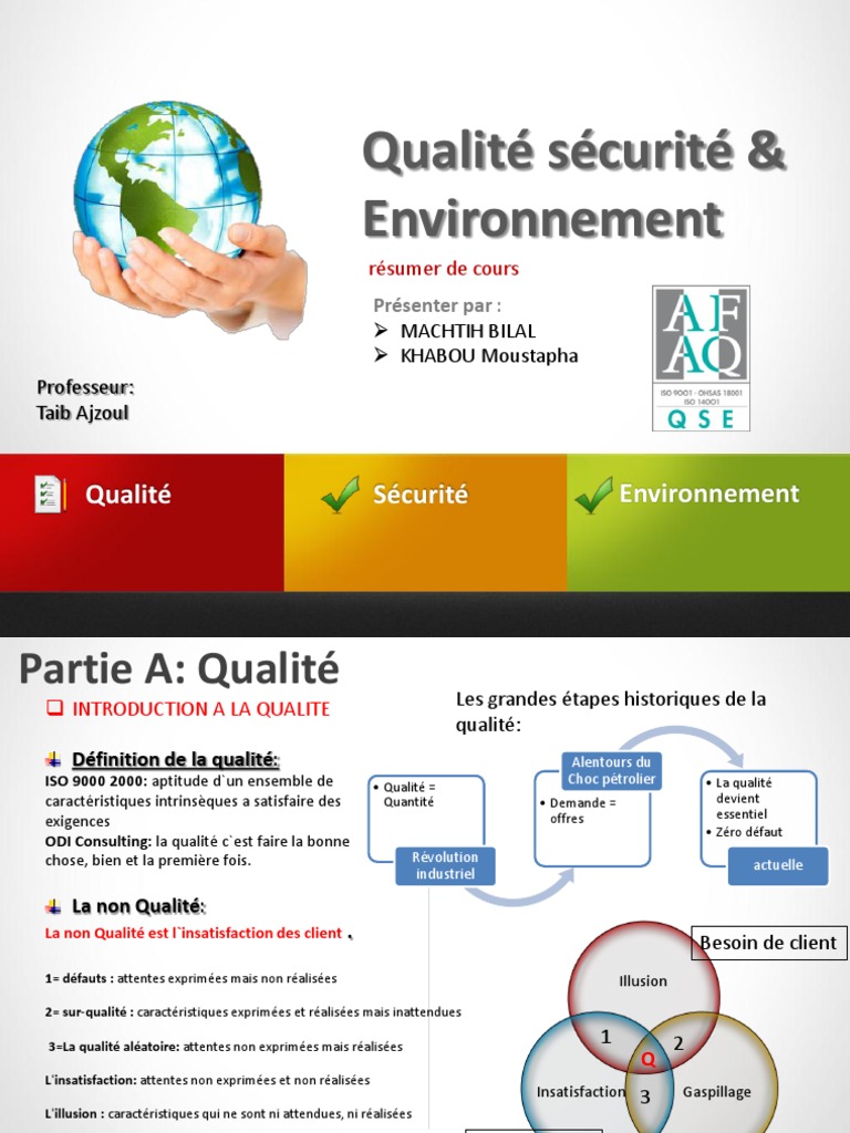 Qualite Securite Et Environnement | PDF | Management de la qualité | Risque