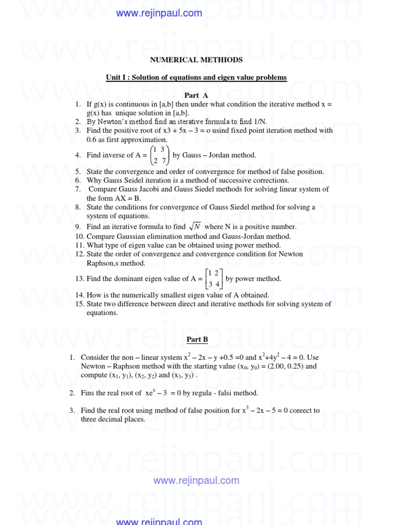 Numerical Methods Bank | PDF | Interpolation | Finite Difference