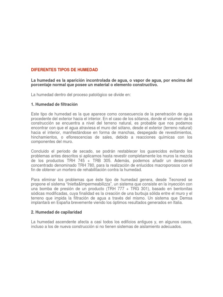 A Humedades | PDF | Humedad | Agua subterránea