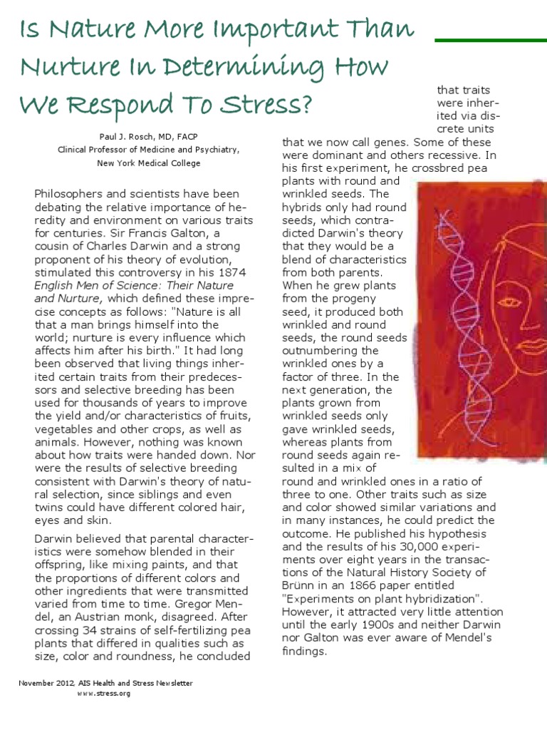 Nature vs Nurture.pdf | Francis Galton | Heredity