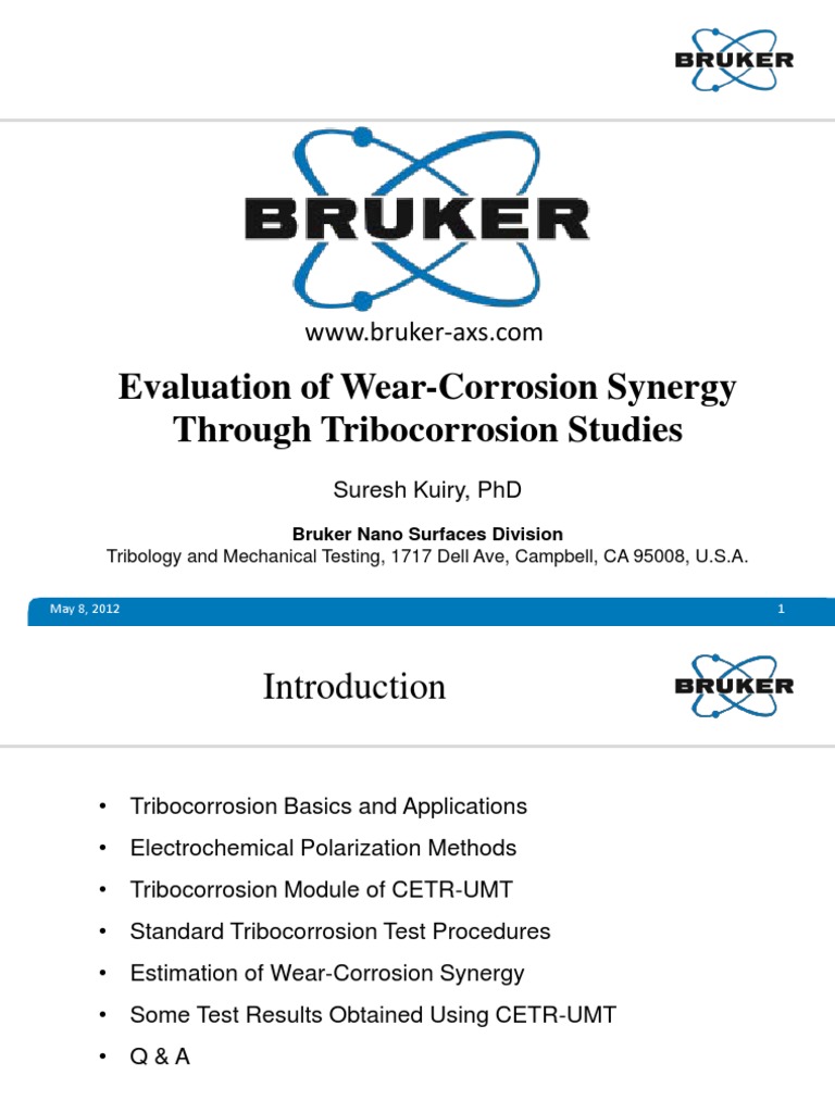 Evaluation of Wear-Corrosion Synergy Through Tribocorrosion Studies-May-2012 | PDF ...