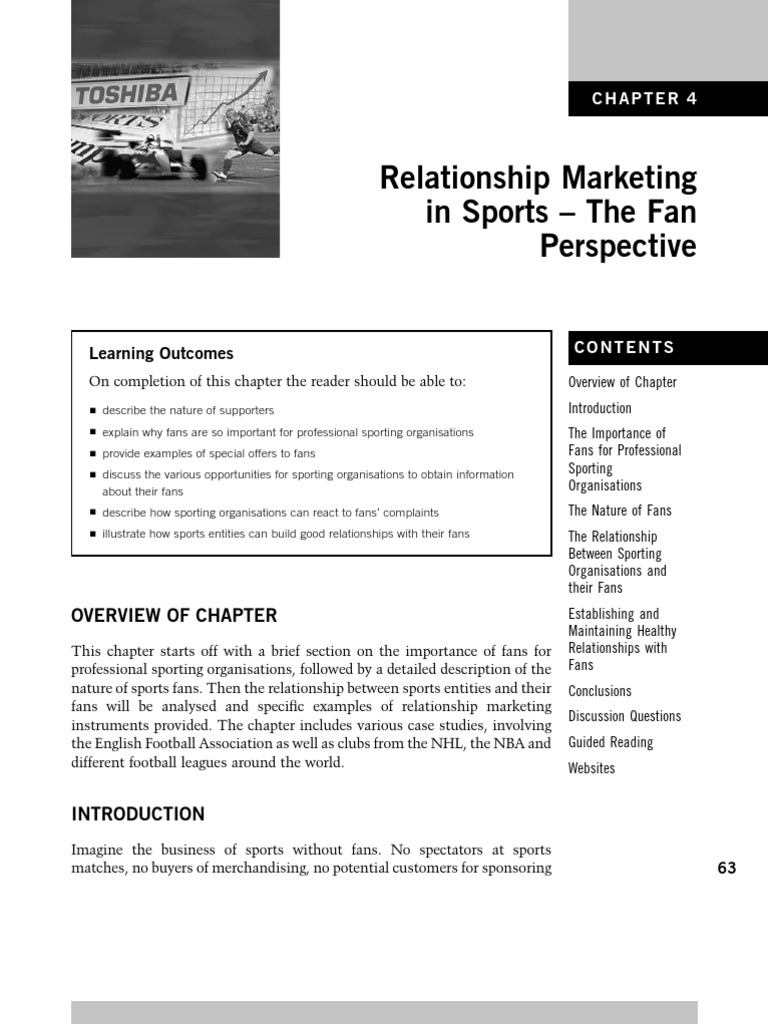 Sports Fan Relationship Marketing | PDF | Market Segmentation