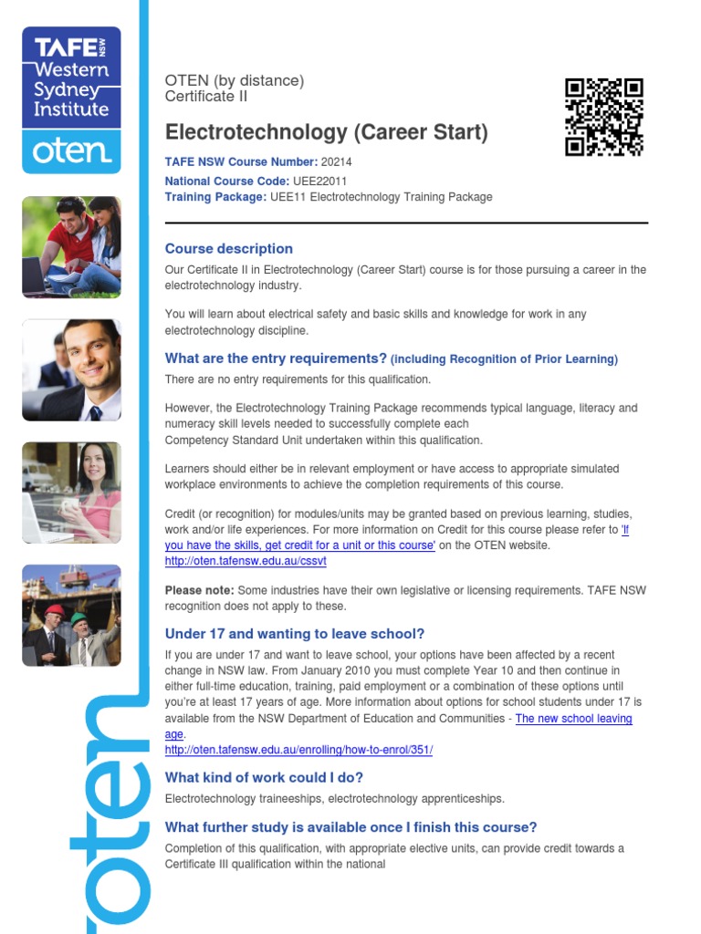 Tafe Course Overview | PDF | Electrical Engineering | Energy Industry