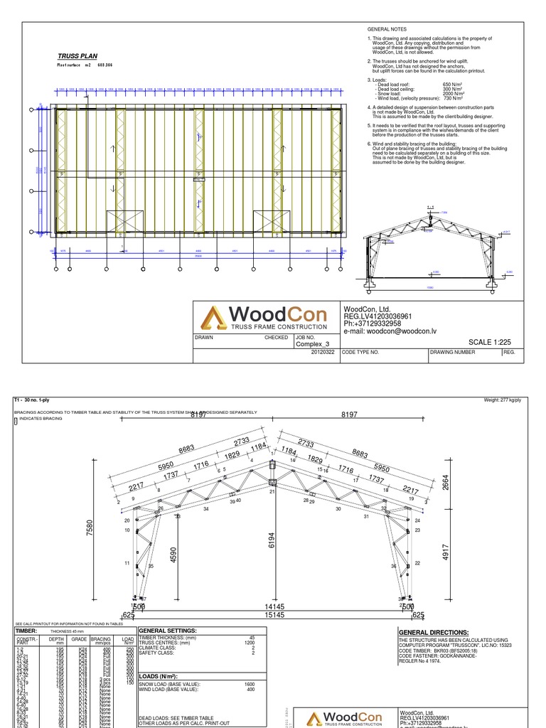 Sarpanta Lemn | PDF | Truss | Structural Load