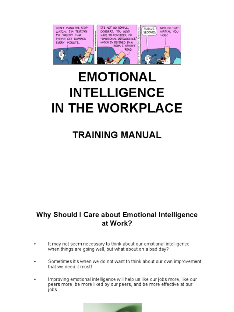 Emotional Intelligence Training Manual PDF | PDF | Body Language ...