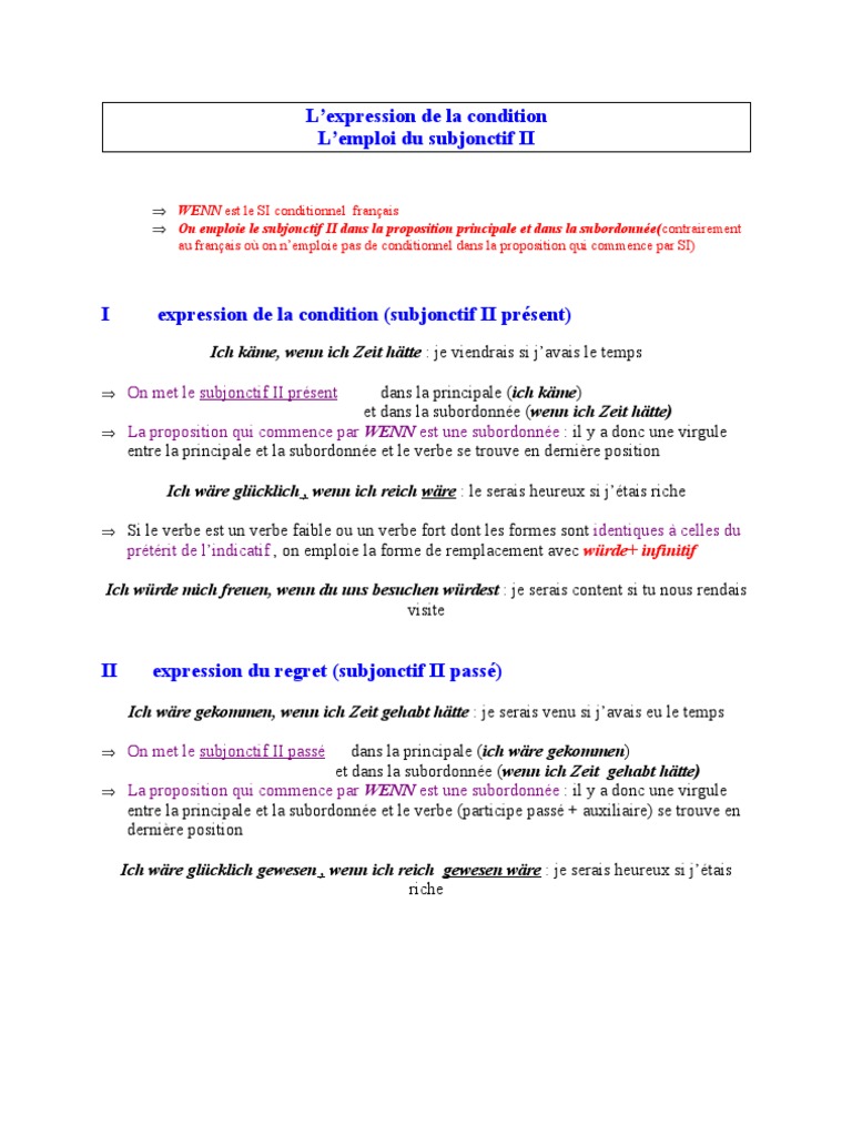 Lexpression de La Condition | PDF