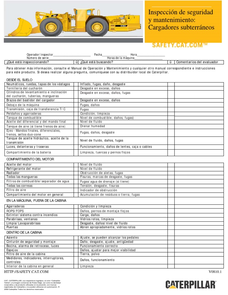 ES_Safety & Maintenance Checklist - Underground Loaders_V0810%2E1 ...