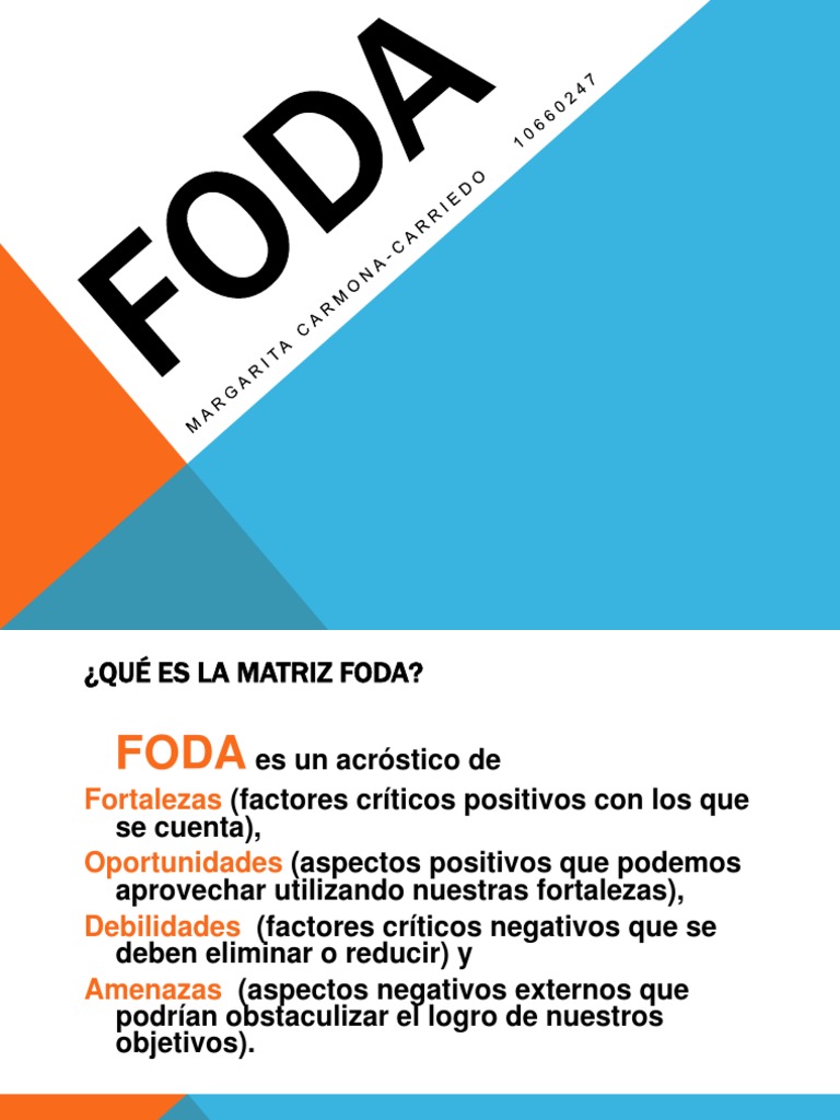Foda | PDF | Análisis FODA | Ciencias económicas Foda | PDF | Análisis FODA | Ciencias económicas