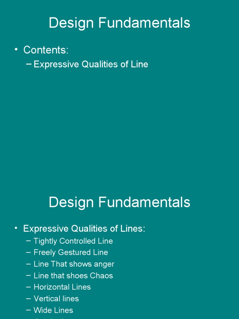 Expressive Qualities of Line | PDF | Anger | Nature