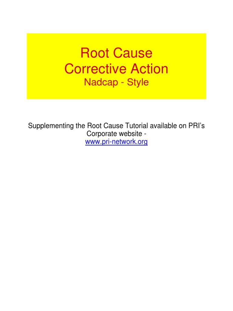 Root Cause Analysis; Corrective Action | Audit | Business