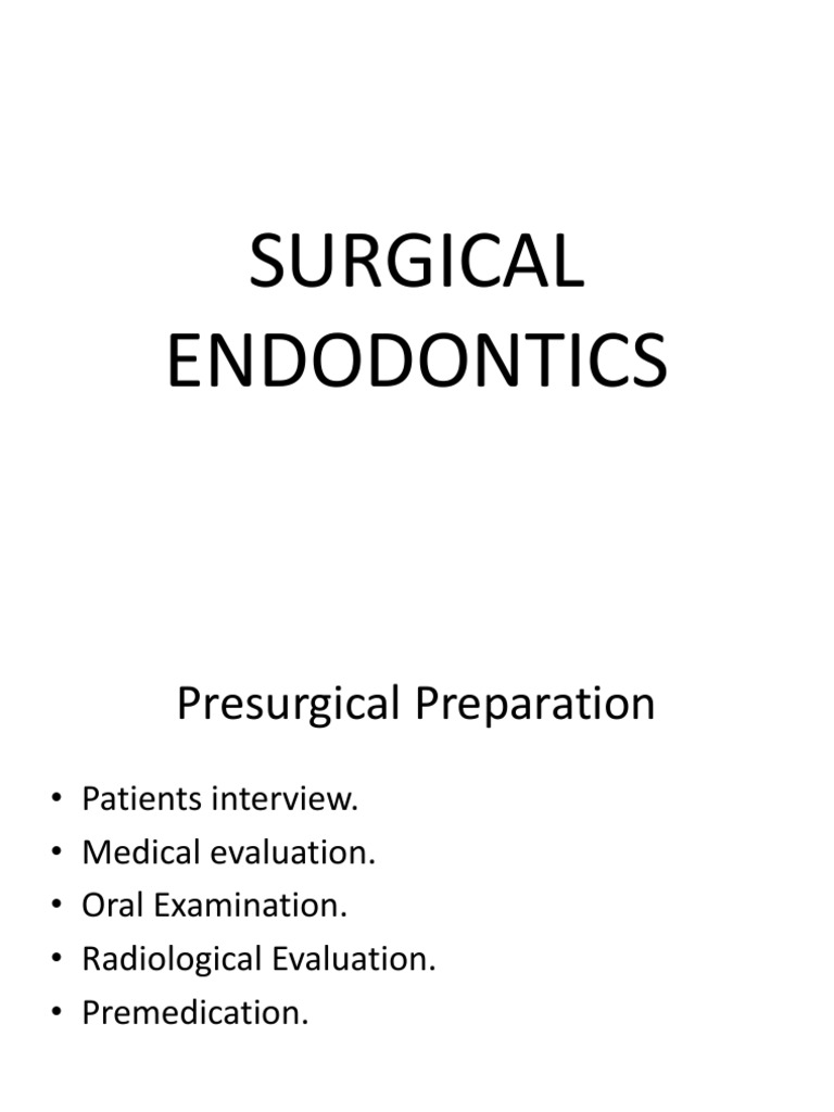 Surgical Endodontics | PDF | Surgery | Dental Anatomy