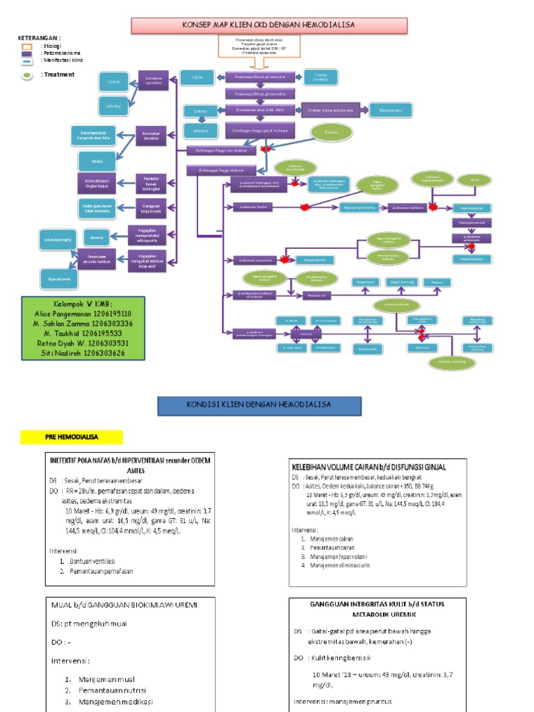 Concept Map Klien DG CKD Dan HD | PDF