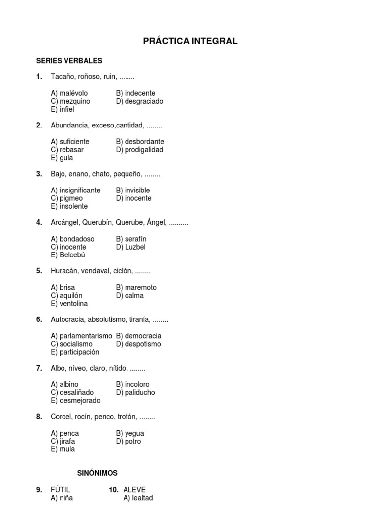 Práctica Integral | PDF | Libros para adolescentes