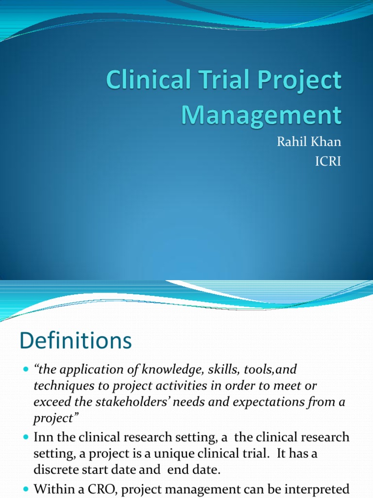 Clinical Research Project Management Guide | PDF | Project Management ...