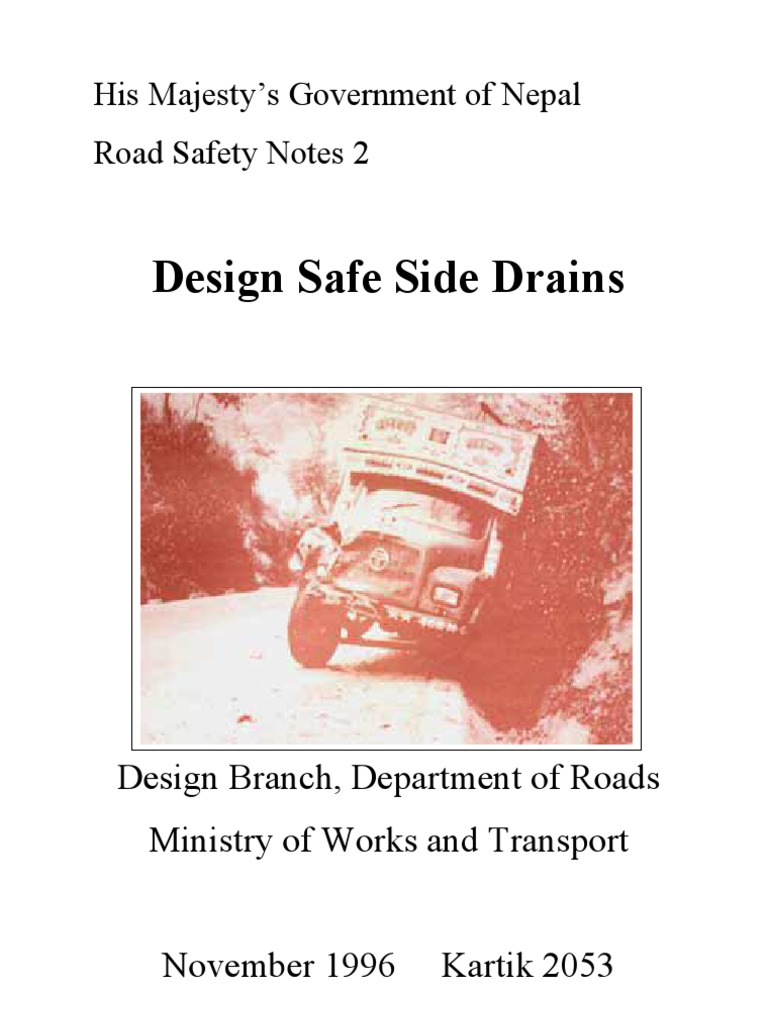 Design of Safer Side Drains | PDF | Civil Engineering | Transport