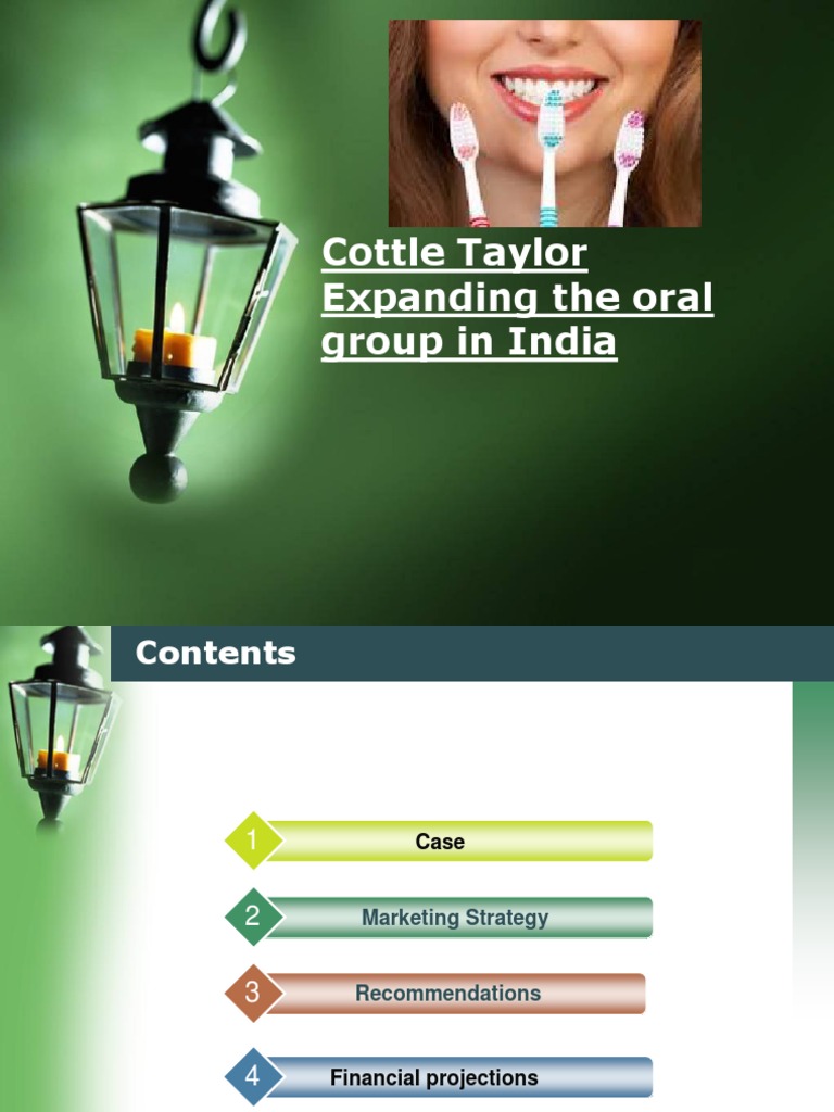 Cottle Taylor's Oral Care Strategy in India | PDF | Oral Hygiene ...