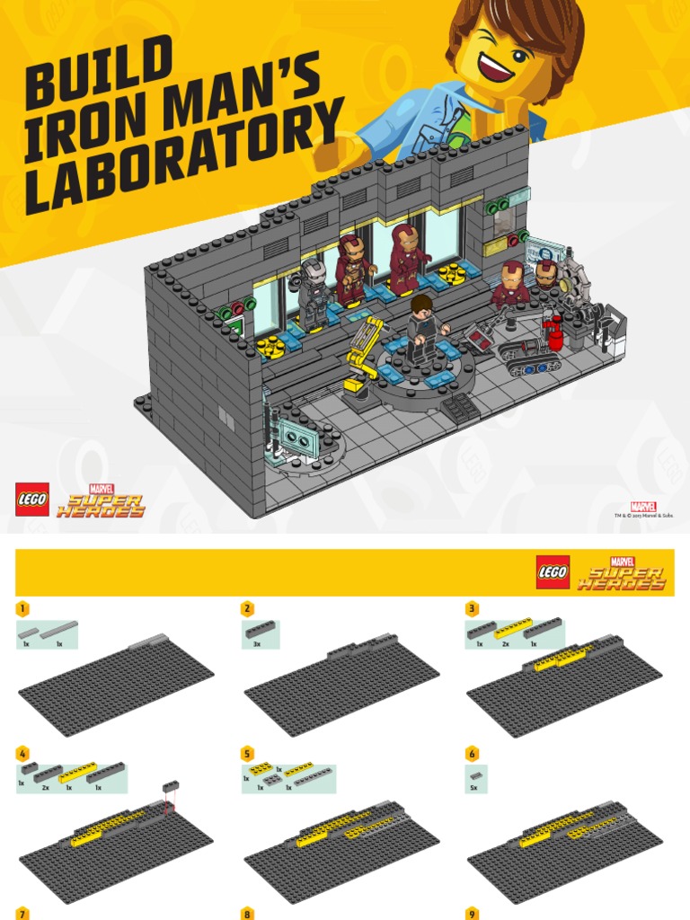 Iron Man Laboratory Building Instructions