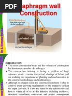 Diaphragm Wall Method Statement | PDF | Concrete | Soil