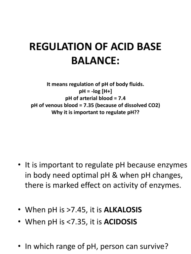 Physiology of Acid Base Balance by Dr. ROOMI | Download Free PDF ...