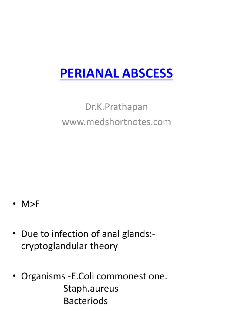 Perianal Abscess | PDF