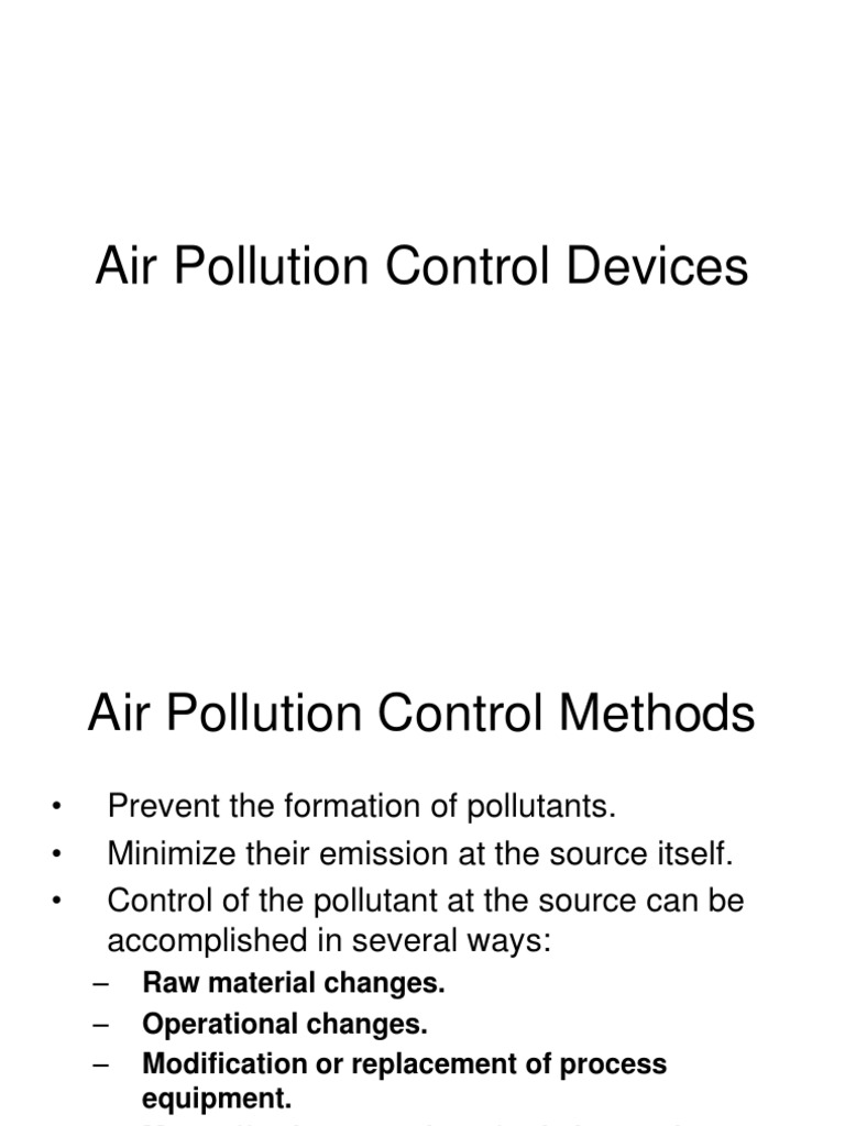Air pollution control devices.ppt | Adsorption | Particulates