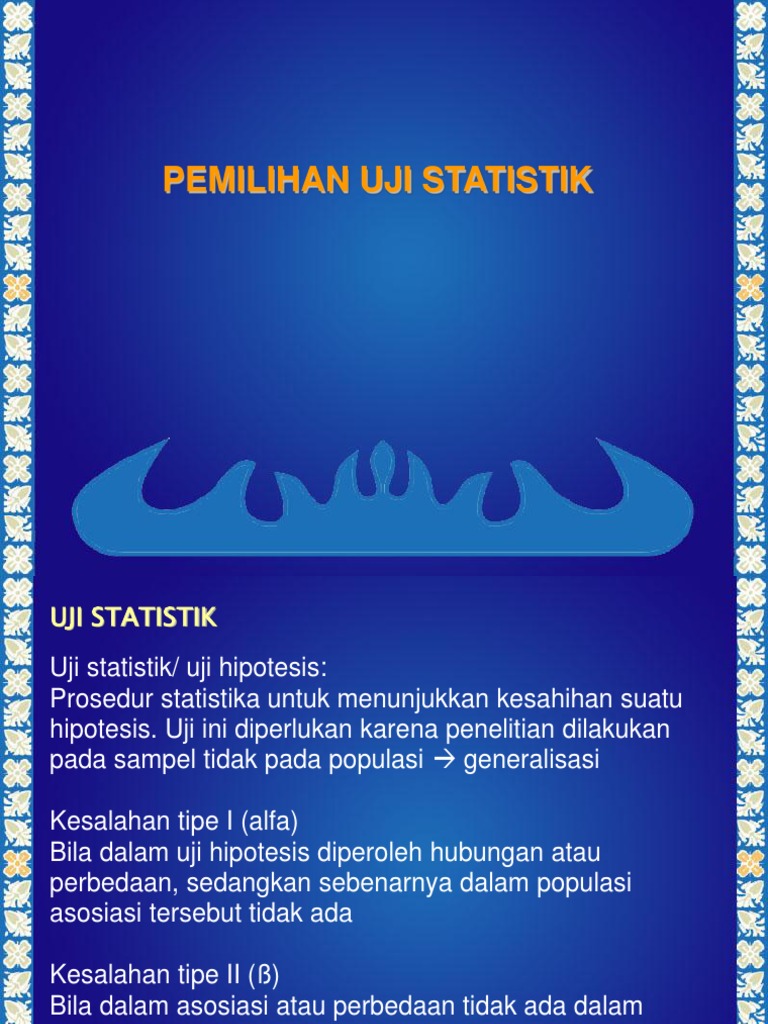 Uji Statistik | PDF