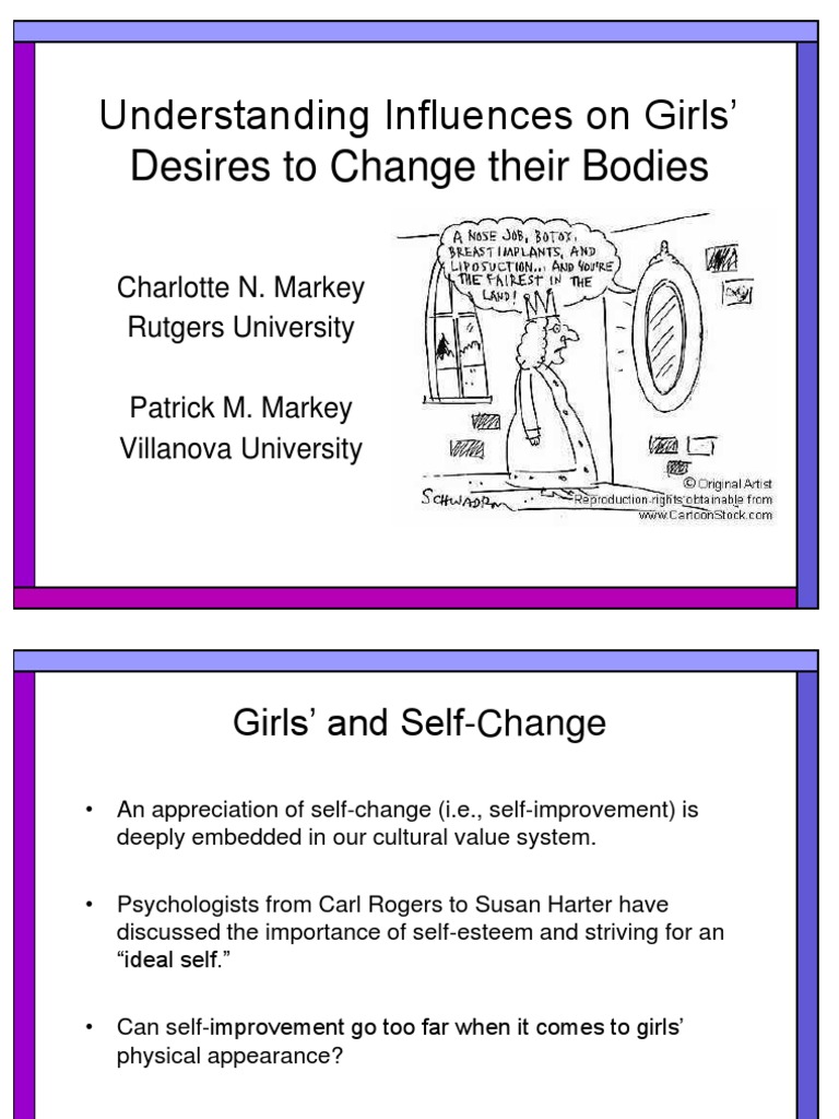 Understanding Influences On Girls Desires To Change Their Bodies | PDF ...
