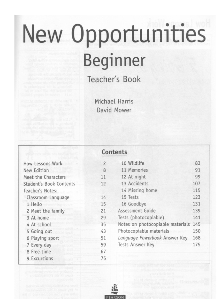 NEW Opportunities Beginner - TB | PDF