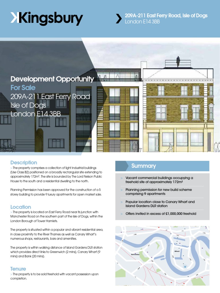 E14 Development Opportunity for Sale | PDF | Apartment | Buildings And ...