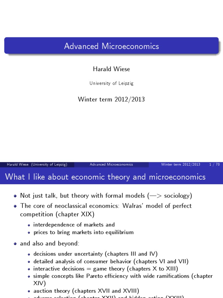 Advanced Microeconomic | PDF | Microeconomics | Monopoly