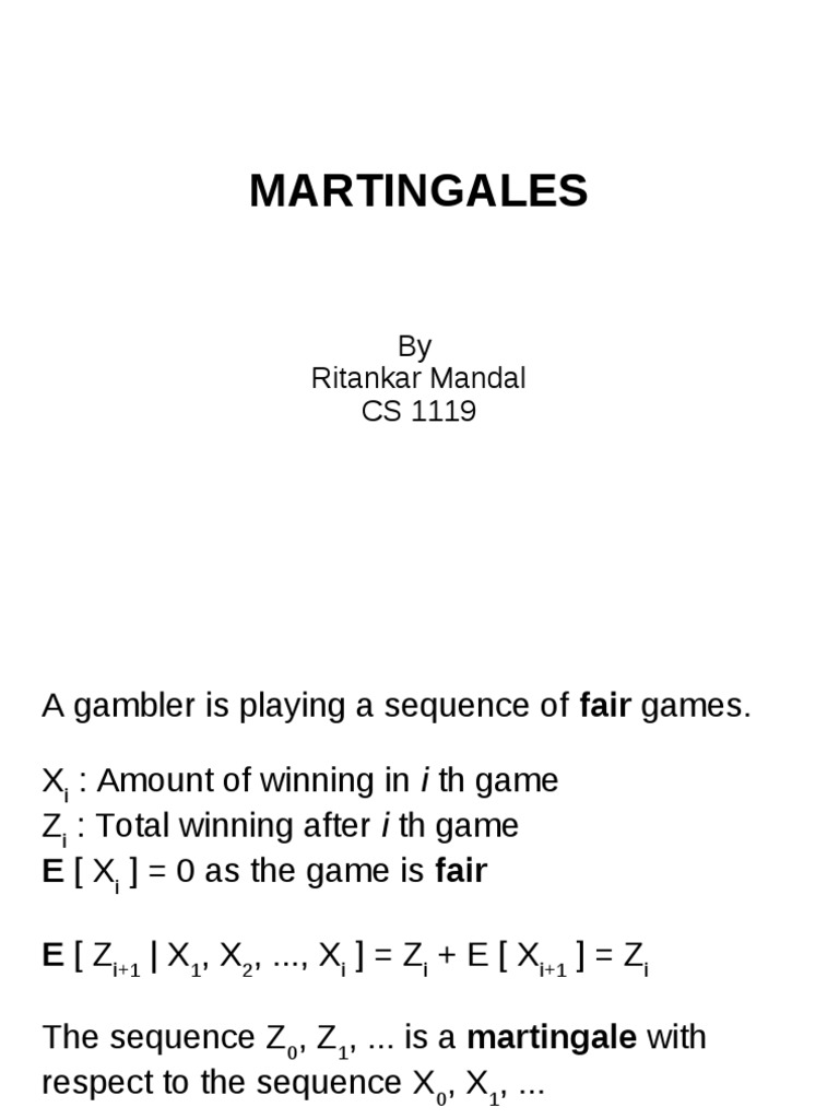 Martingales for Math Enthusiasts | PDF | Probability Theory | Probability