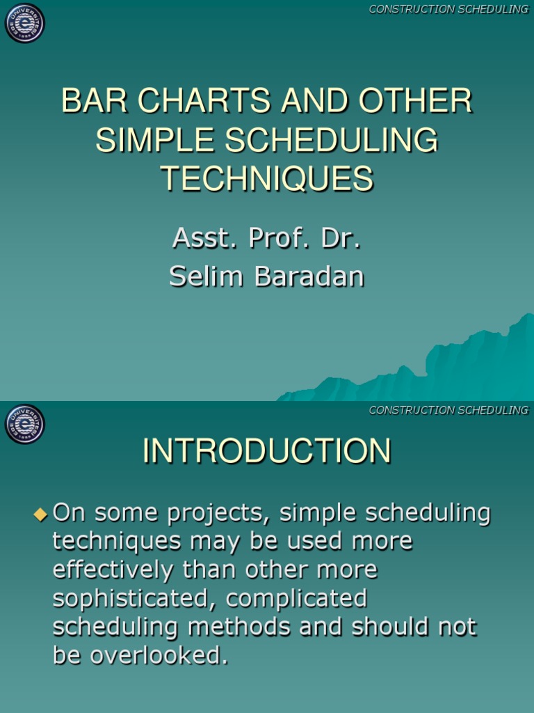 Bar Chart Schedules | PDF | Computing | Computing And Information ...