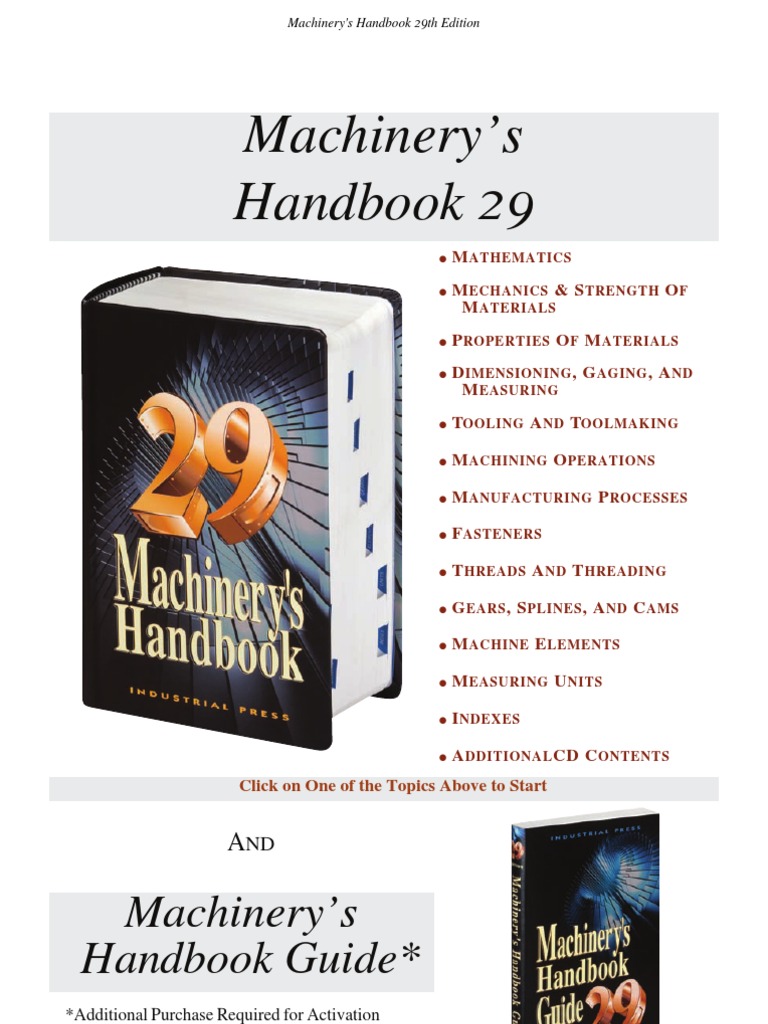 Machinery's Handbook Guide | Download Free PDF | License | Damages
