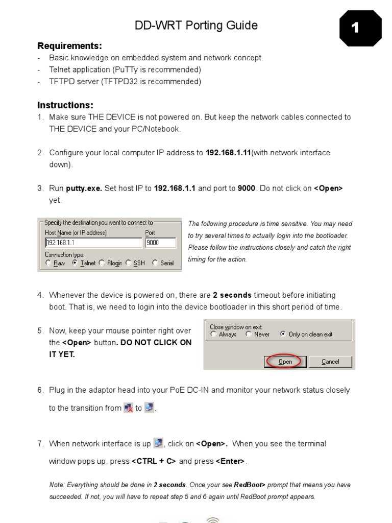 DD-WRT Porting Guide: Requirements | PDF | Booting | Command Line Interface