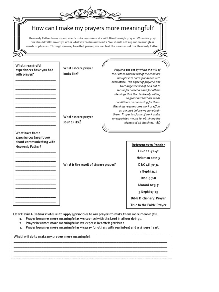 How Can I Make My Prayers More Meaningful | PDF