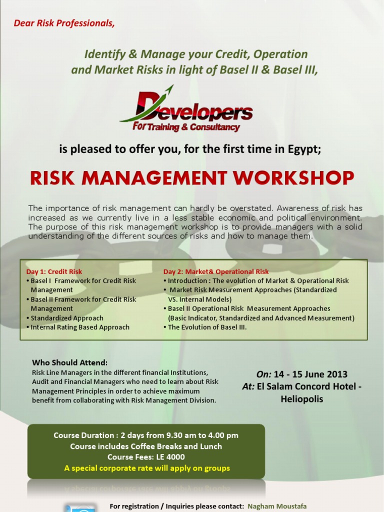 Risk Management Workshop Flyer Final | PDF