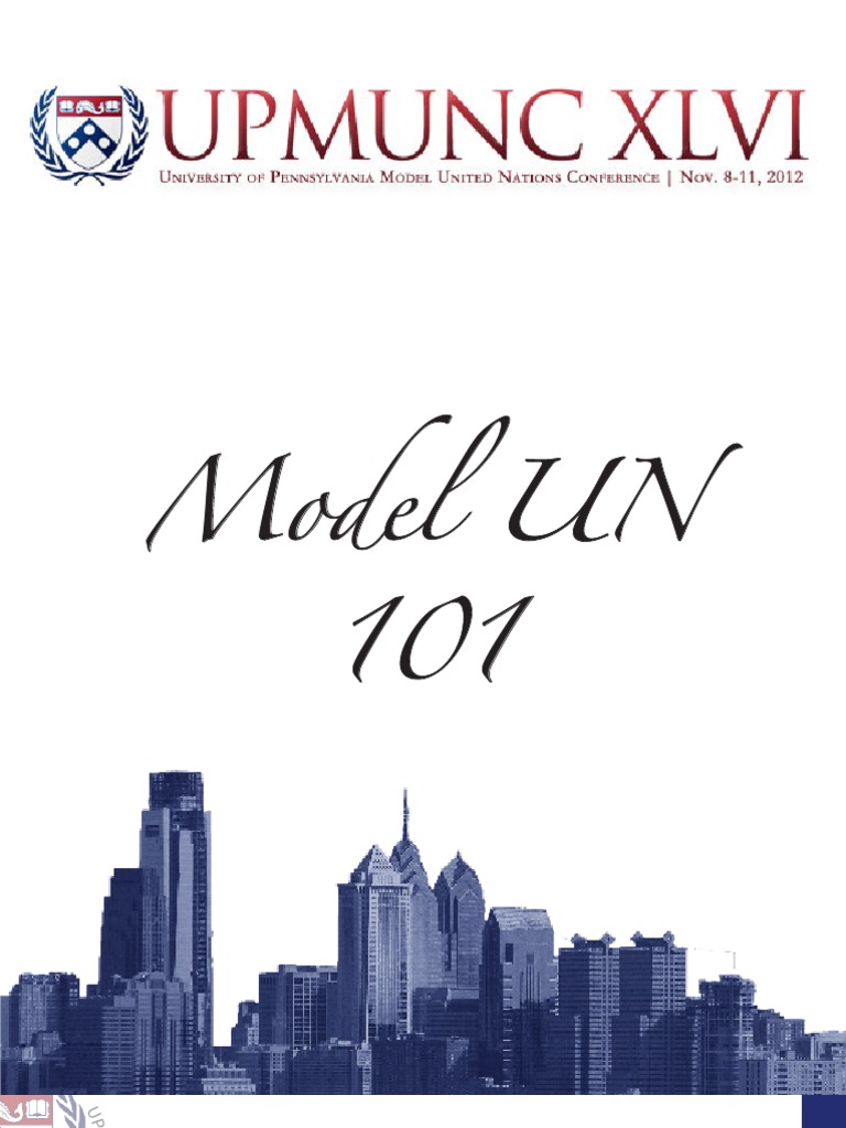 Model Un 101 | PDF | United Nations | International Relations