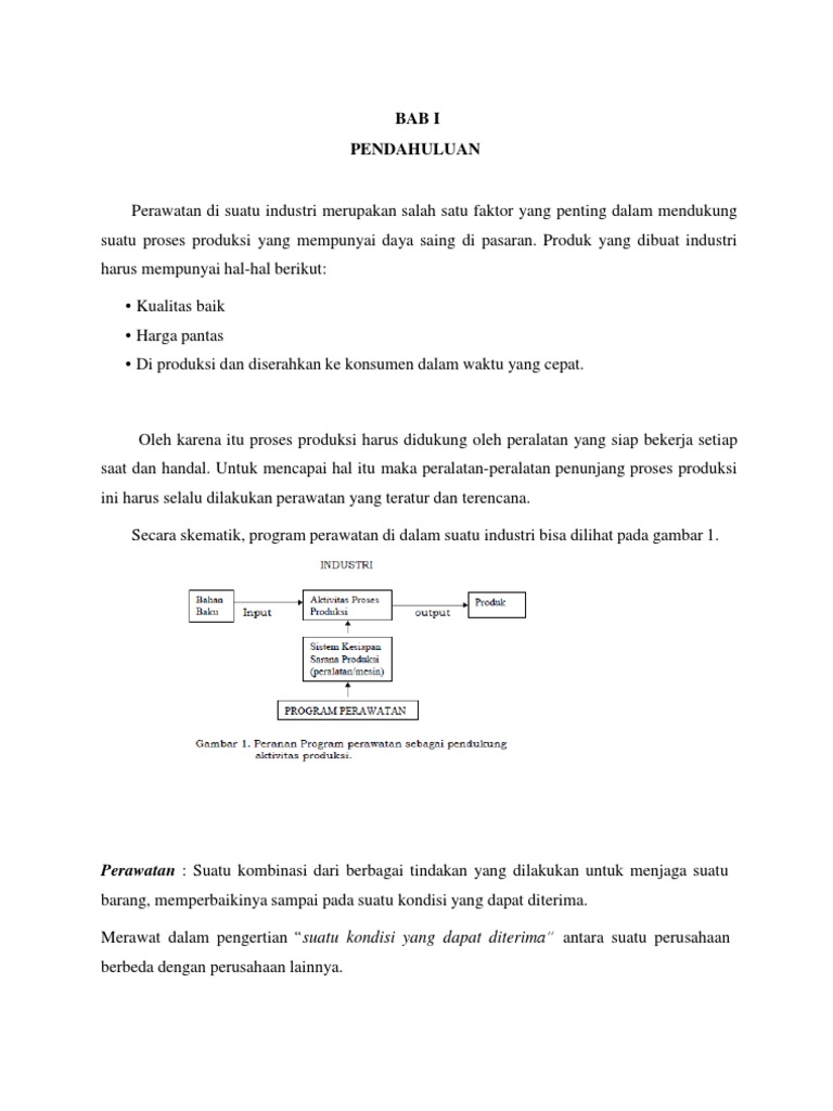 A Perawatan Dan Pemeliharaan Mesin Industri | PDF | Bisnis