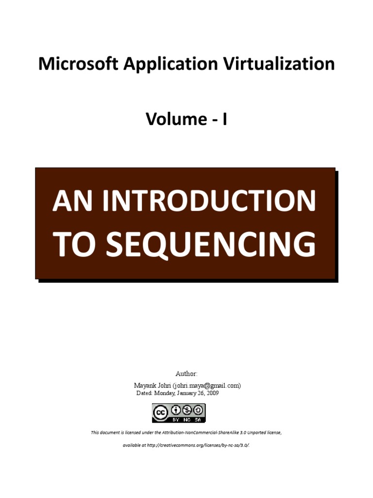 Microsoft Application Virtualization An Introduction To Sequencing Pdf