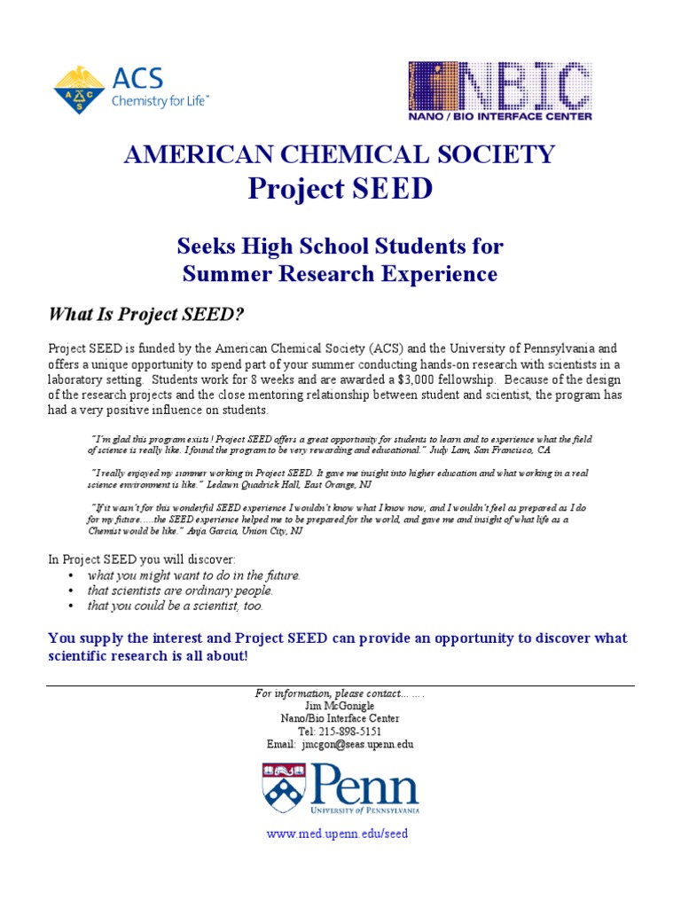 Project Seed Apppak 2009. ACS - UPenn | PDF | Fax | University Of ...