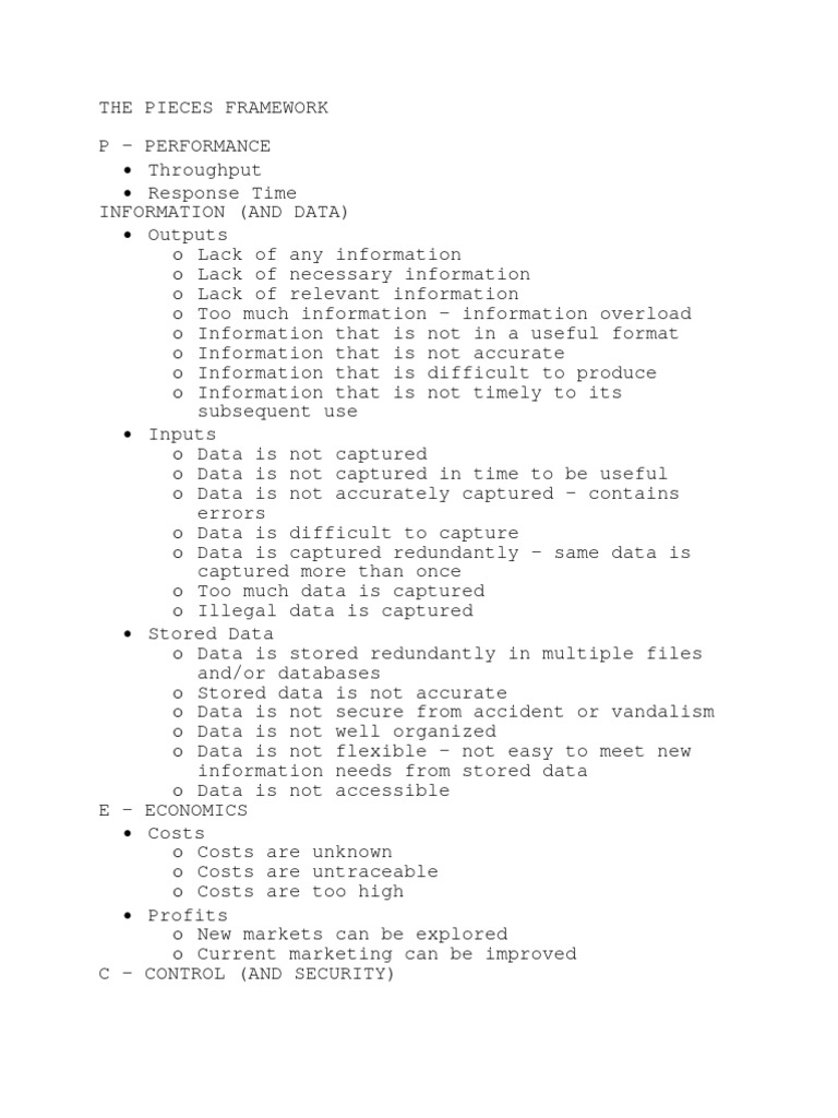The Pieces Framework | PDF | Data | Computer Security