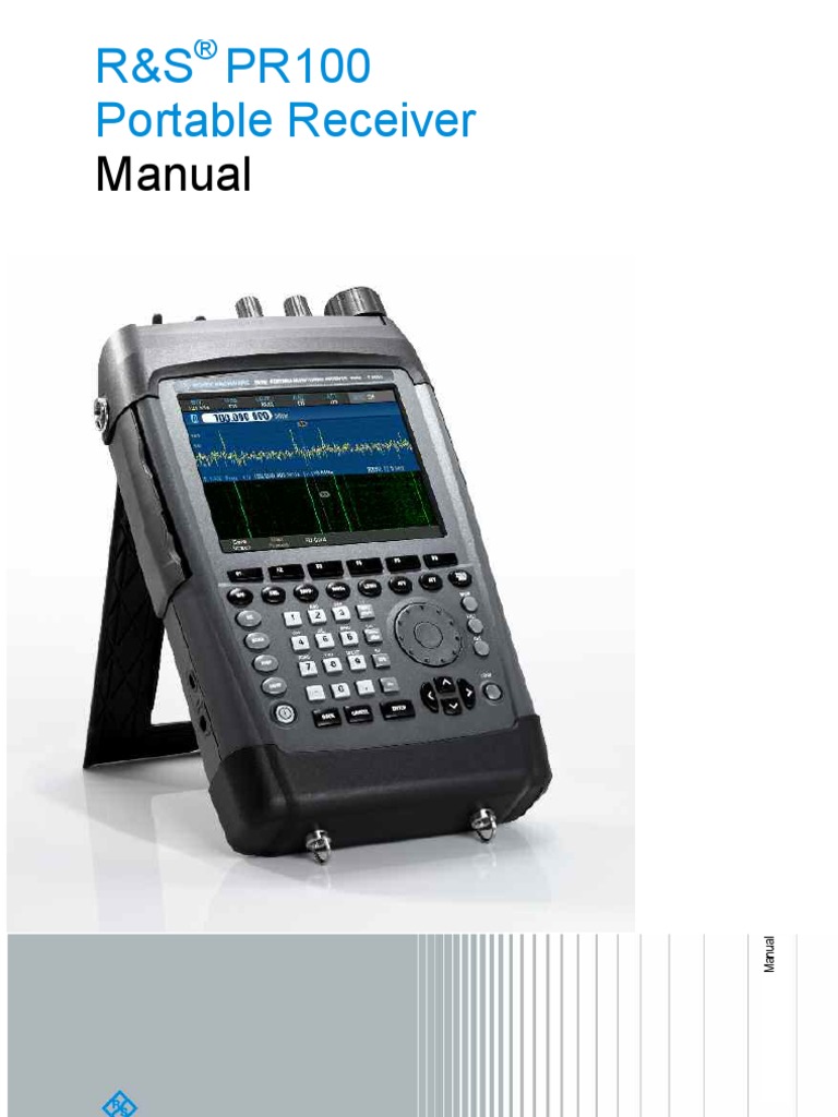 Pr100 User Manual | PDF | Spectral Density | Bandwidth (Signal Processing)