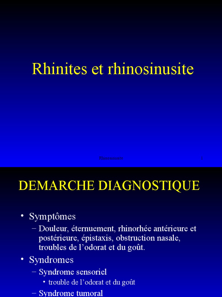Rhnite Et Rhinosinusite | PDF | Allergie | Immunologie