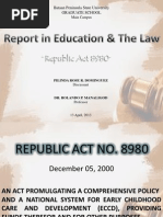 Republic Act No. 10410 - Early Years Act | PDF | Child Care | Early ...