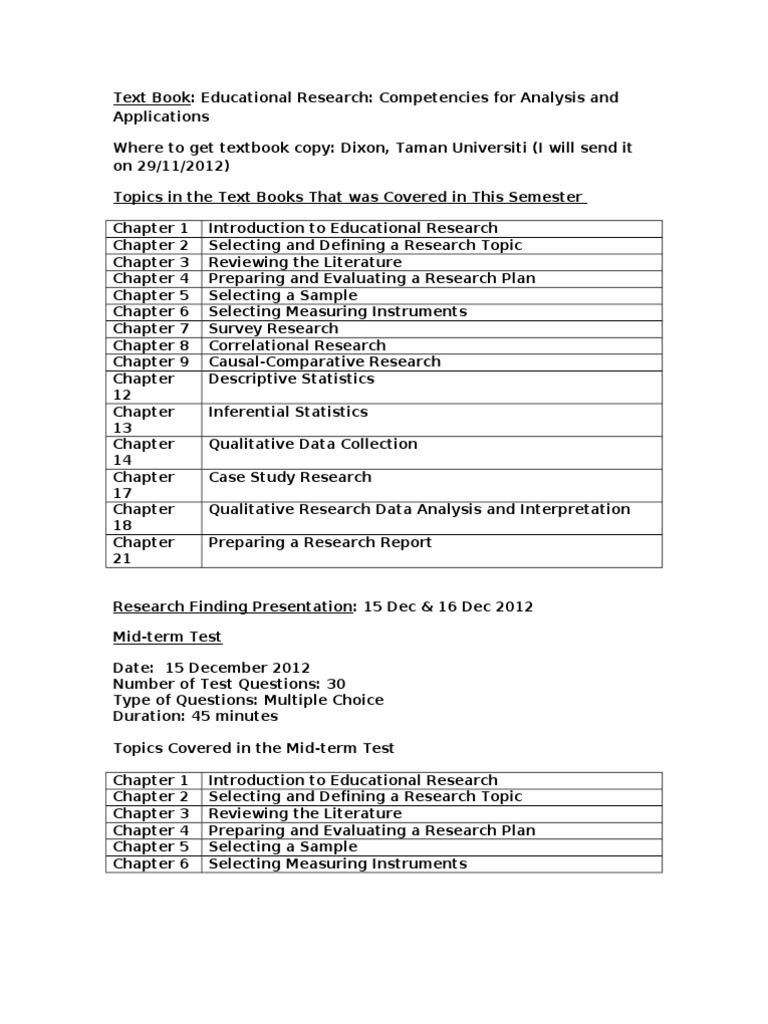 Research Method Textbook | PDF