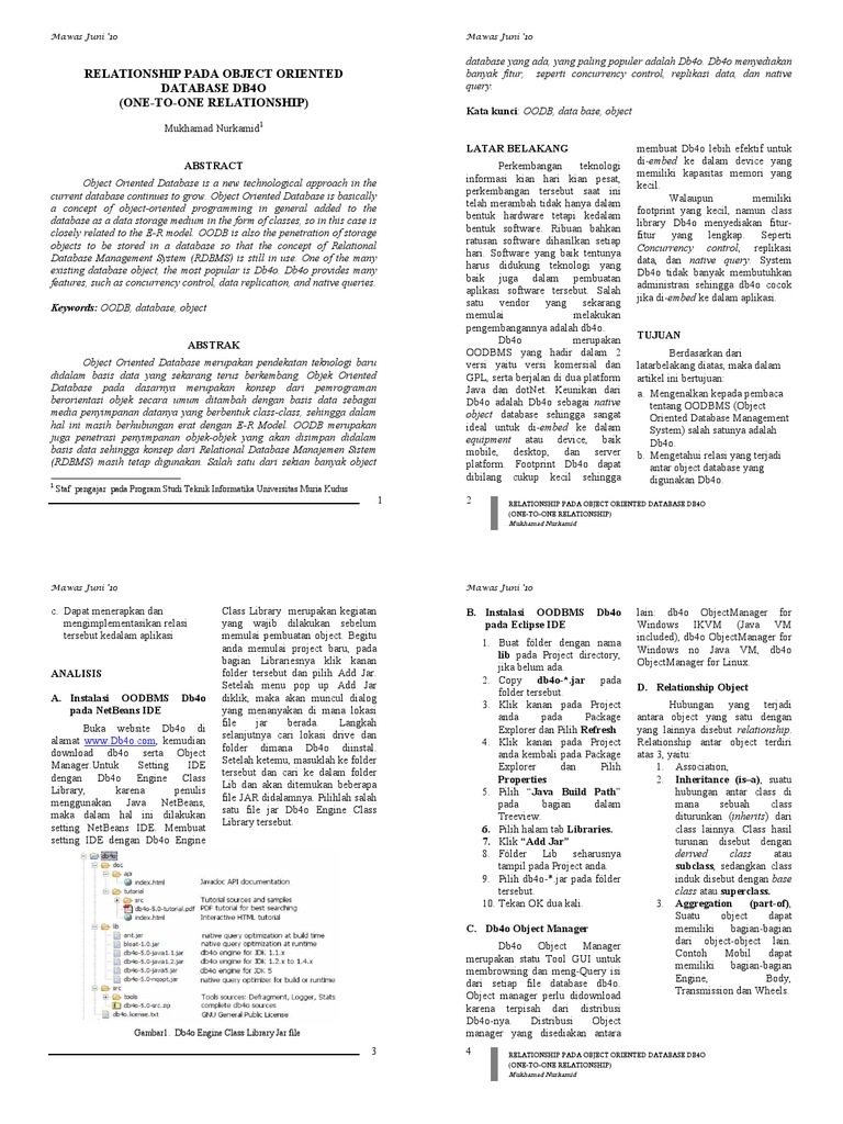 Panduan OODBMS Db4o | PDF