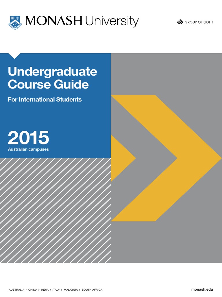 Undergraduate Course Guide 2015 For International Students | PDF ...