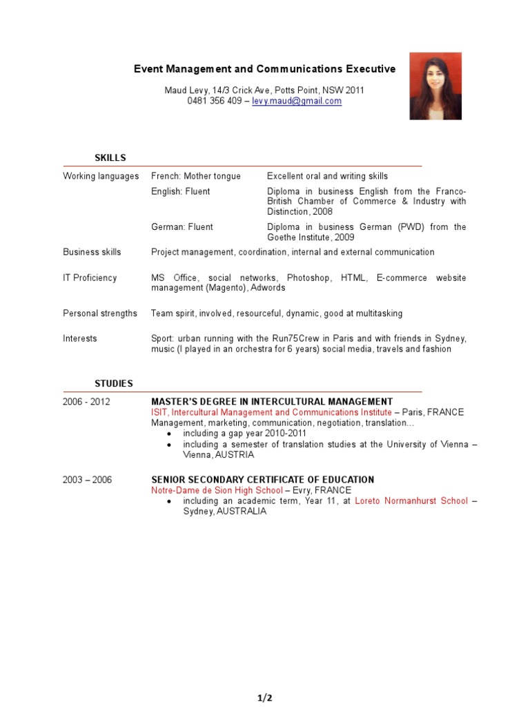 Maud Levy - CV | PDF | France | Magento